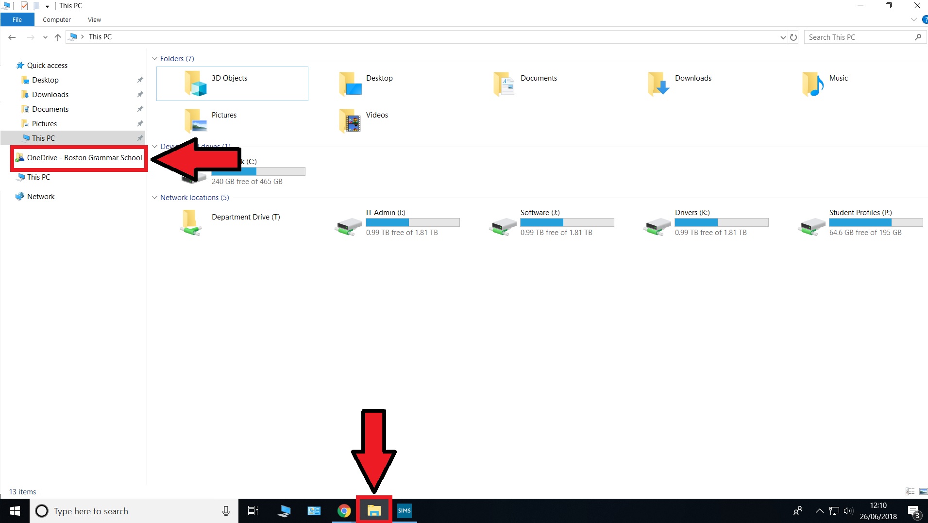Setting up OneDrive Sync – Boston Grammar School